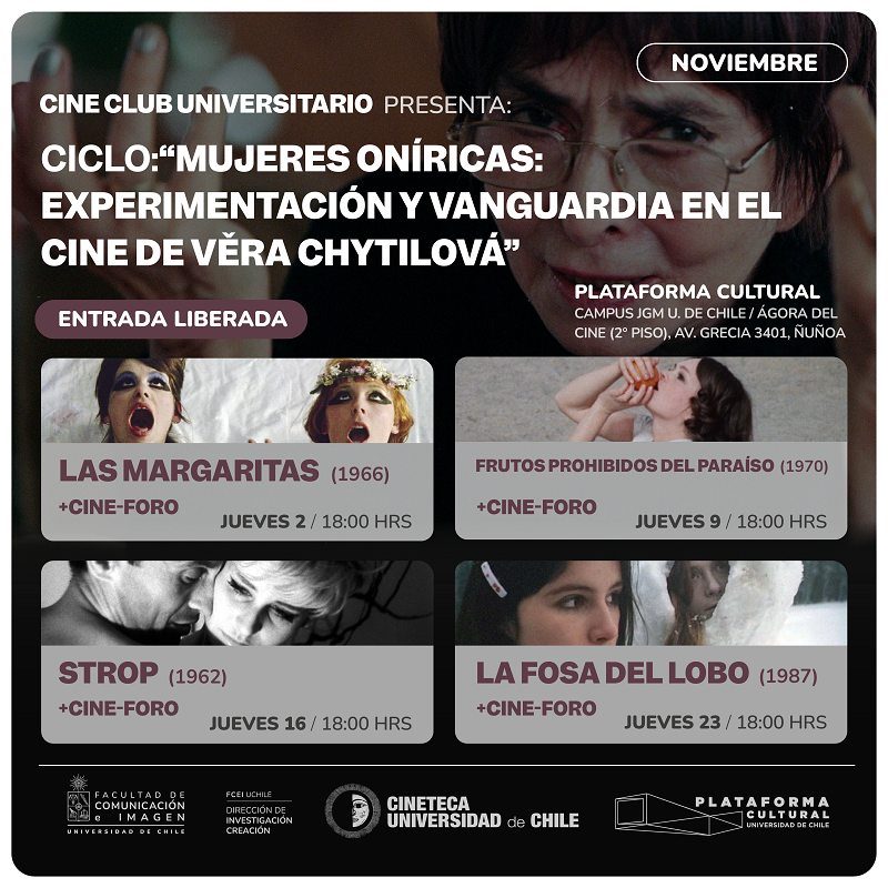 Programación Cineteca U. de Chile Noviembre 2023 - Universidad de Chile