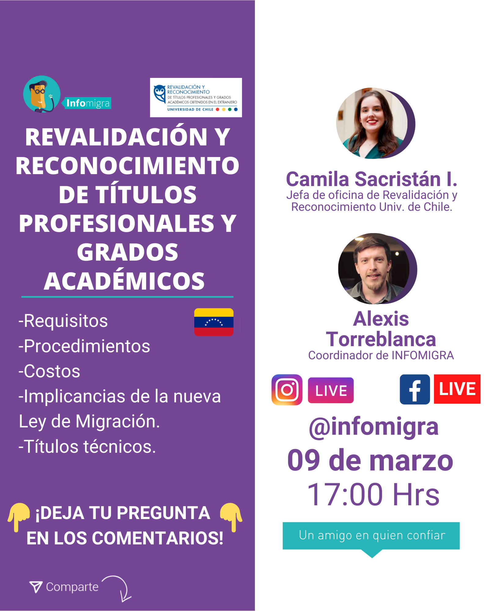 Charla Proceso de revalidación y reconocimiento de títulos ...