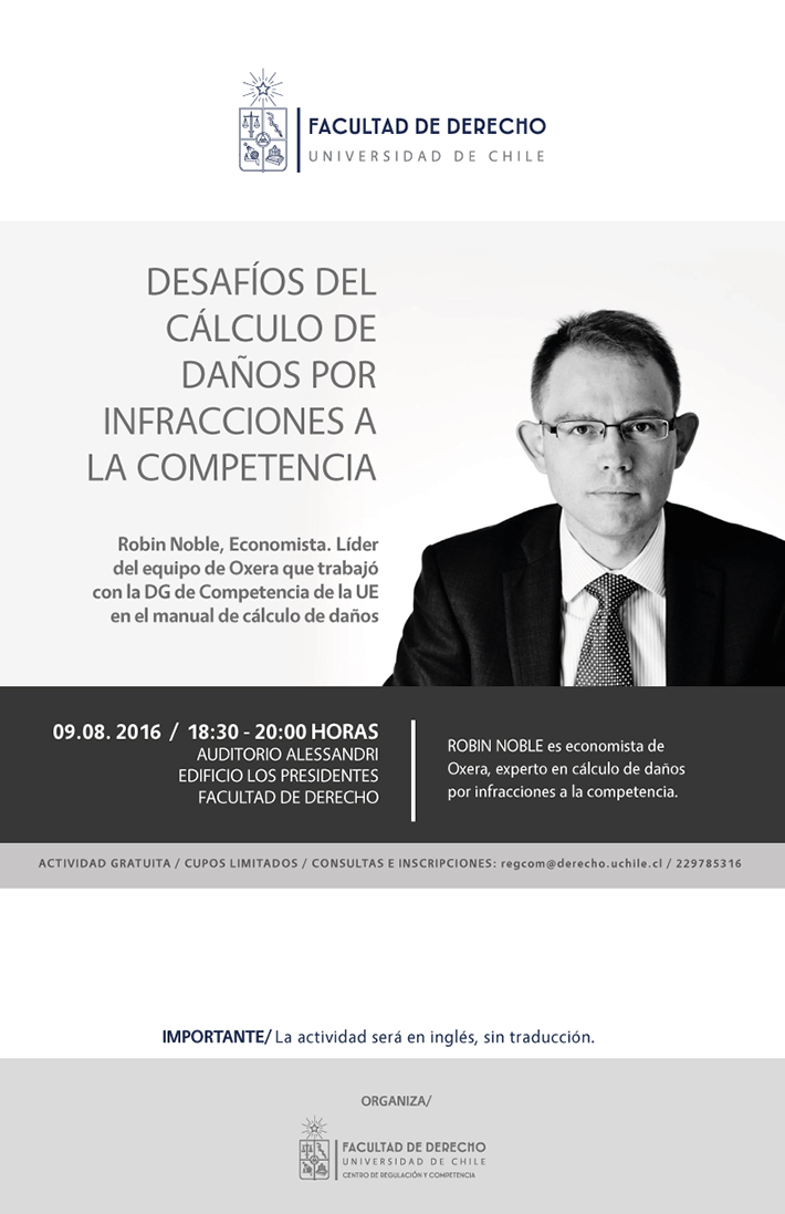 Conferencia economista Robin Noble: Desafíos del cálculo de daños por ...