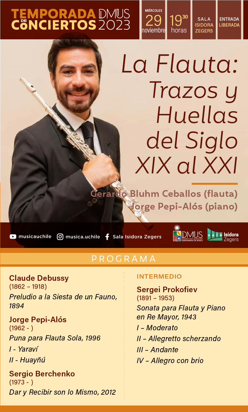 Concierto La flauta: trazos y huellas del siglo XIX al XXI ...