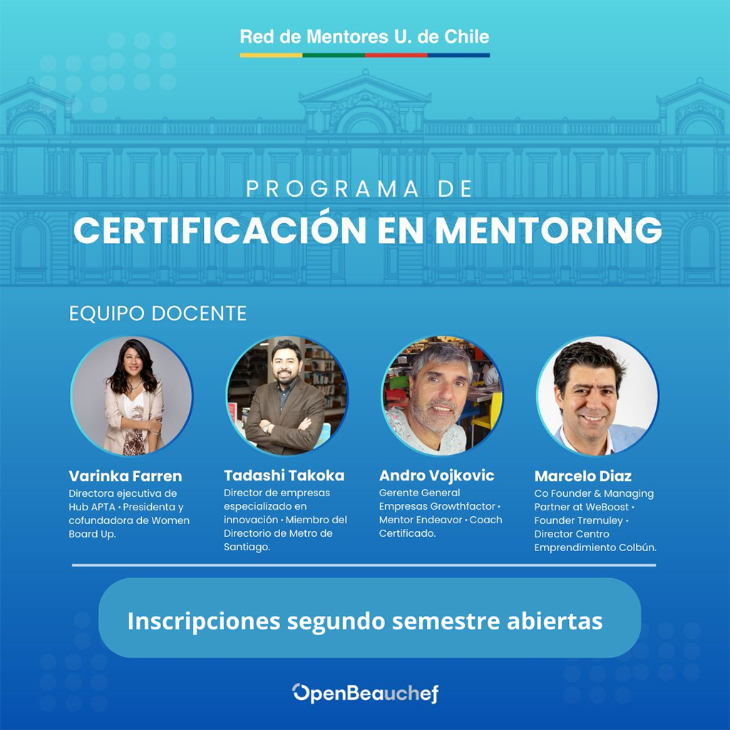 U. de Chile lidera pionero programa de certificación para mentorías en innovación y ...