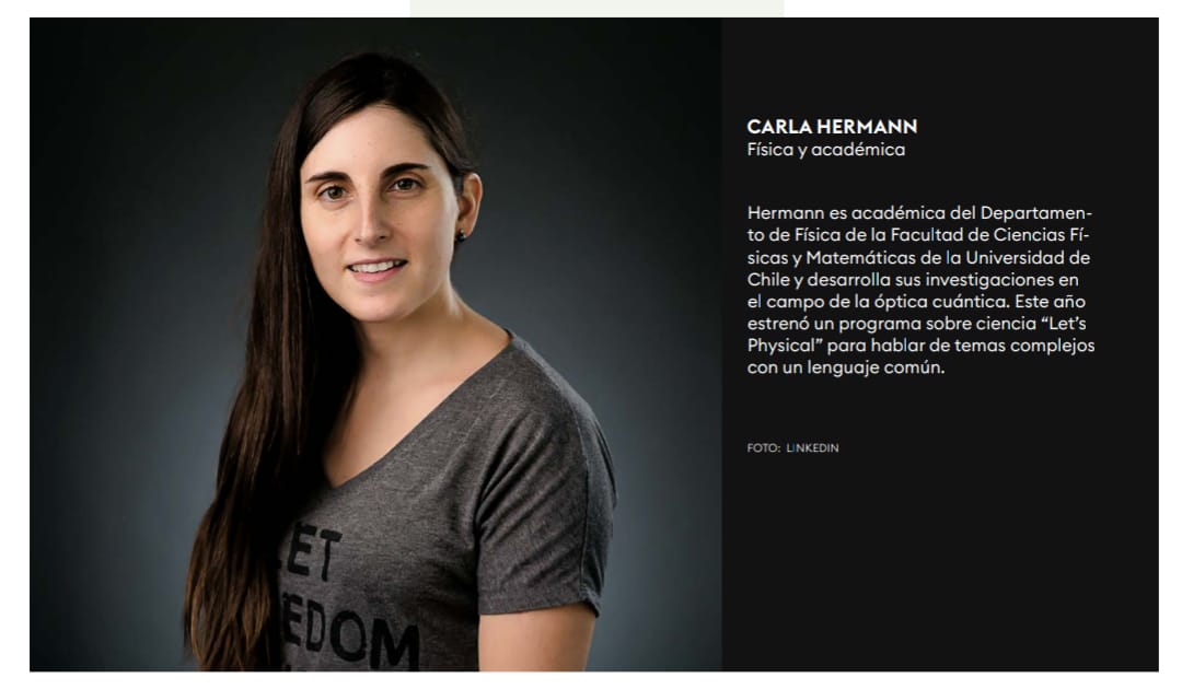 Revista Forbes destaca a la académica Carla Hermann en su listado de 30 ...