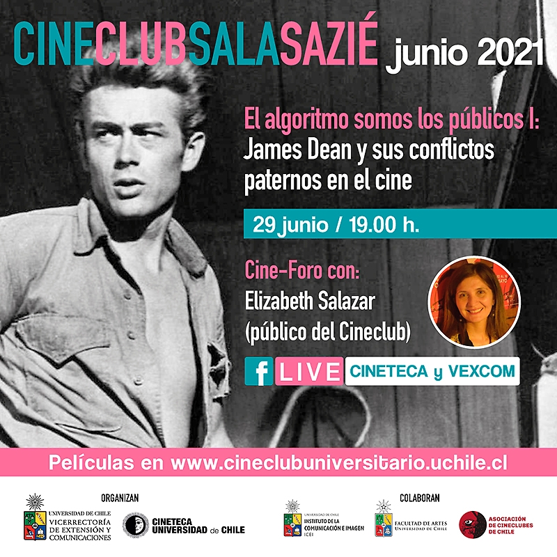 Cineclub Sala Sazie dedica foro a James Dean con invitada del público - Universidad de Chile